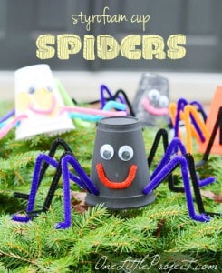 Styrofoam Cup Spiders
