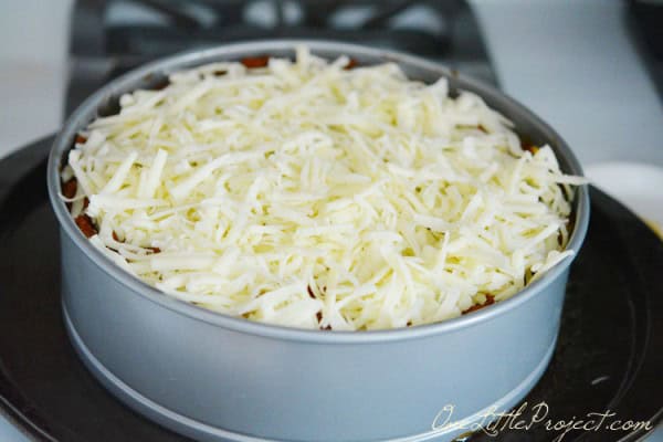 Three Cheese Italian Rigatoni Pie