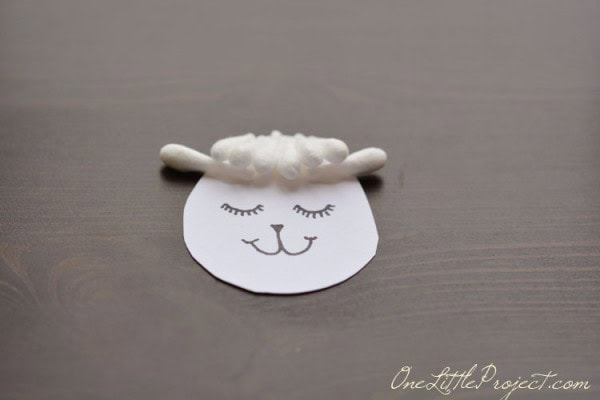 Q-Tip Lamb Craft