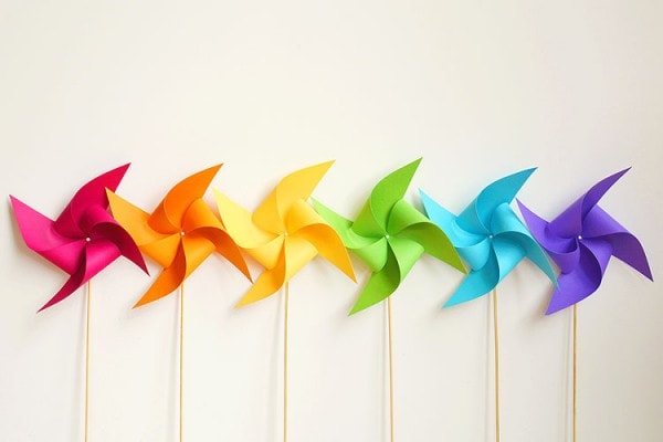 How to Make Pinwheels | Easy Paper Pinwheel Tutorial - One Little Project