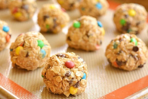 No Bake Monster Cookie Energy Balls