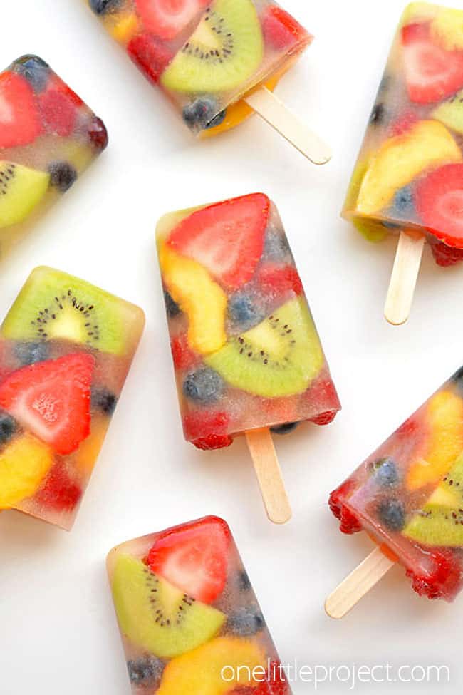 How To Make Fruit Popsicles With Real Fresh Fruit One Little Project How To Make Fruit Popsicles With Real Fresh Fruit One Little Project