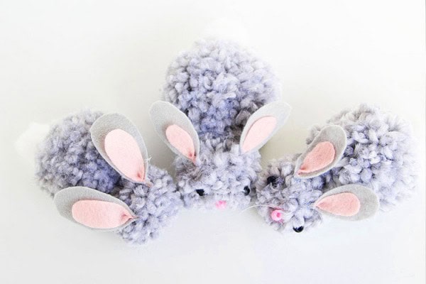 Easy Pom Pom Bunny | How to Make Pom Pom Bunnies