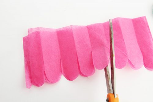 Tissue Paper Lollipop Flowers - One Little Project
