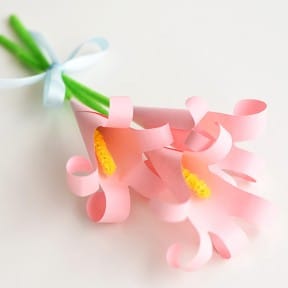 Handprint Lilies | How to Make an Easy Paper Lily