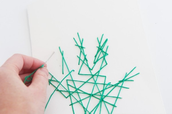 Handprint String Art - One Little Project
