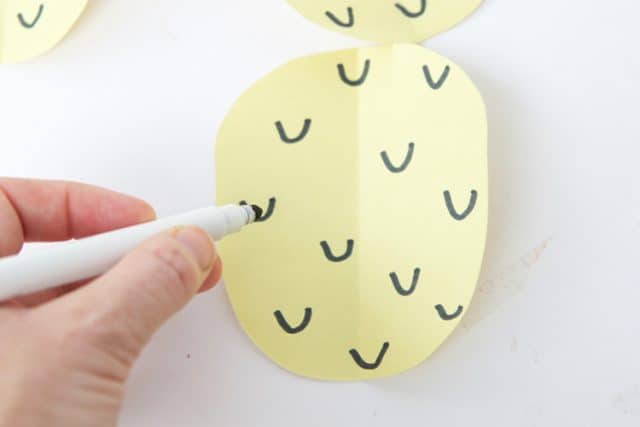 How to Make Paper Pineapples - One Little Project