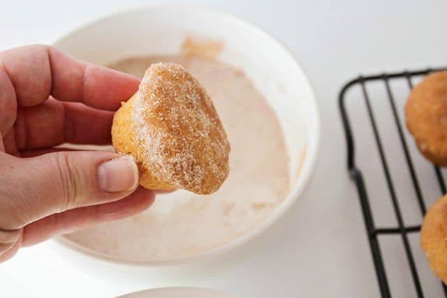 Cinnamon Sugar Mini Muffins - One Little Project