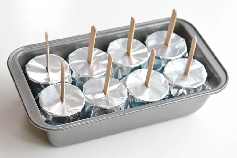 Easy Rainbow Popsicles Using Dixie Cups - One Little Project