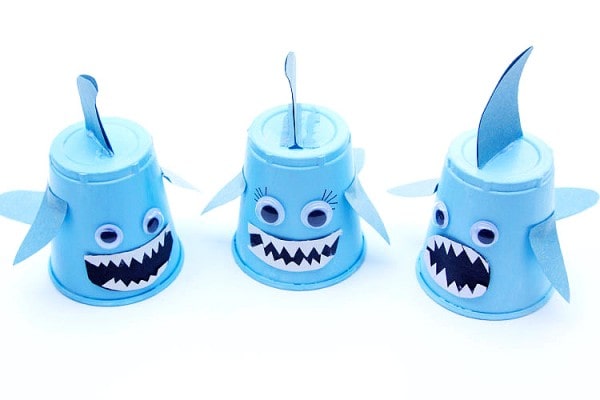 Baby Shark Craft Using Paper Cups | Shark Craft for Kids