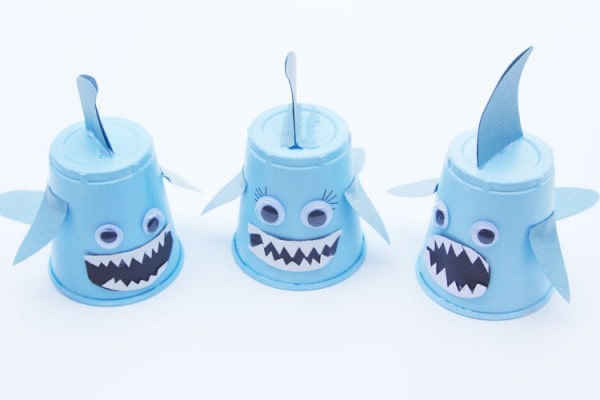 Baby Shark Craft Using Paper Cups | Shark Craft for Kids
