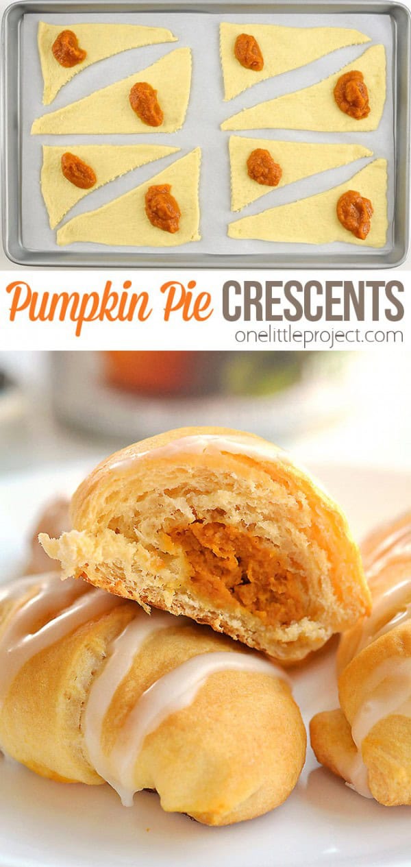 Pumpkin Pie Crescents | Easy Pumpkin Pie Bites Recipe