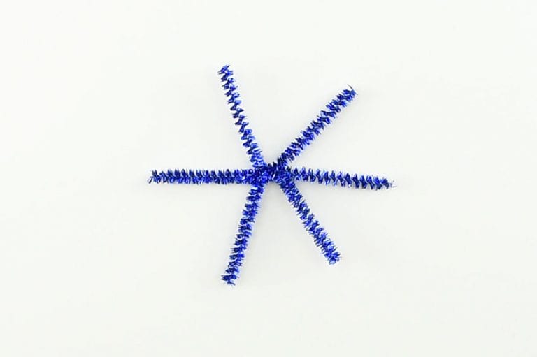 Easy Snowflake Pipe Cleaner Ornaments - One Little Project