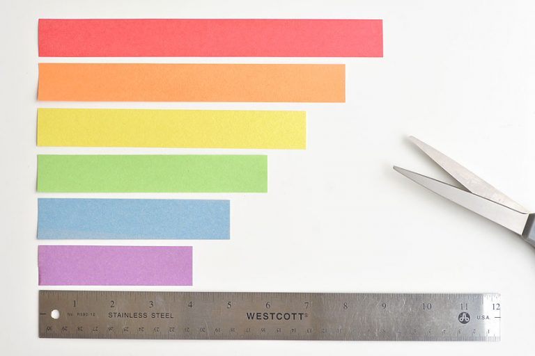 Rainbow Craft: How to Make Paper Strip Rainbows