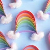 Rainbow Craft: How to Make Paper Strip Rainbows
