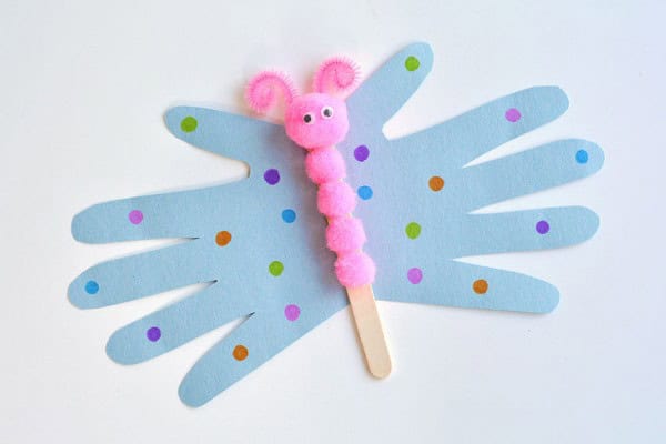 Handprint Butterfly Craft | Easy Handprint Butterflies - One Little Project