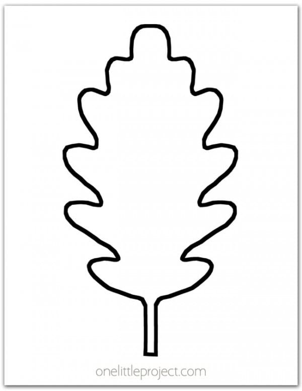 Leaf Template | Free Printable Leaf Outlines - One Little Project