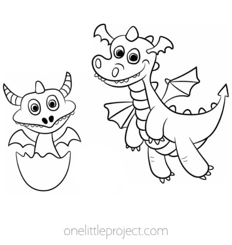 Free Dragon Coloring Pages | Printable Coloring Pages of Dragons