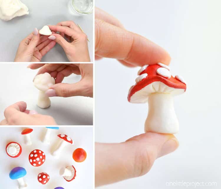 How to Make Clay Mushrooms | Mushroom Clay Sculpture