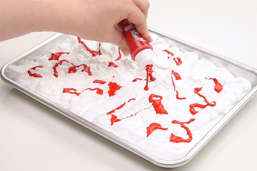 Marbled Fall Leaves Painting | Fall Leaf Shaving Cream Art