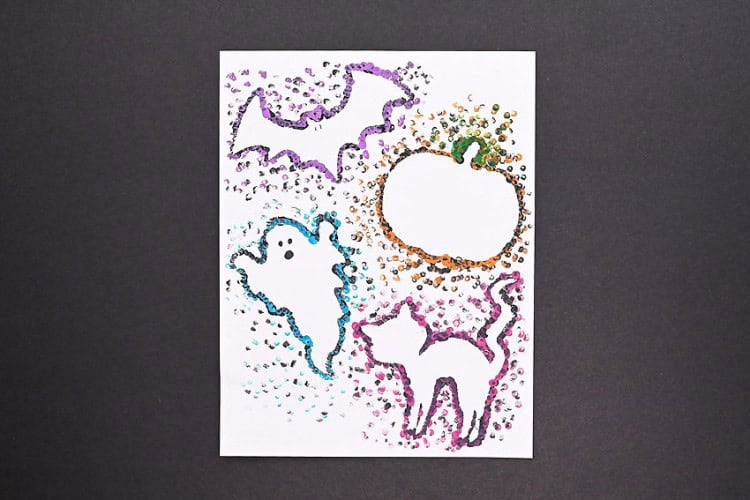 Halloween Q-Tip Painting for Kids | Q-Tip Art for Halloween