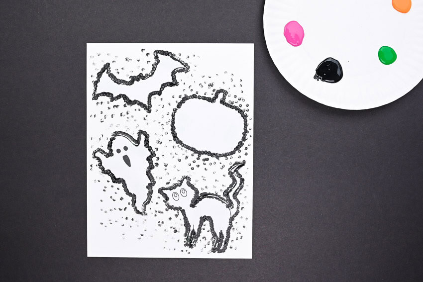 Halloween Q-Tip Painting for Kids | Q-Tip Art for Halloween