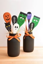 Halloween Wooden Spoons | Painted Wooden Spoons for Halloween