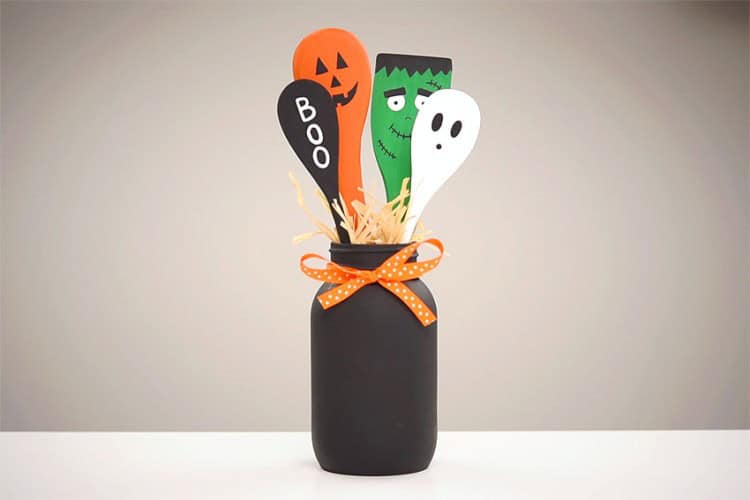 Halloween Wooden Spoons | Painted Wooden Spoons for Halloween