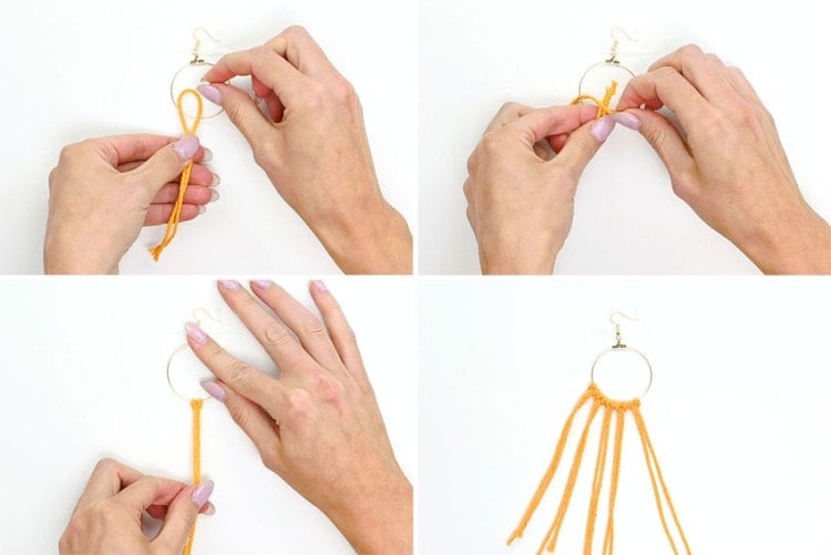 Macrame Earrings | DIY Macrame Earrings
