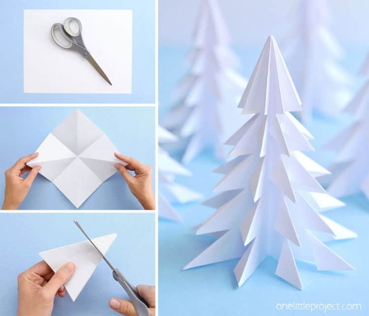 Paper Christmas Tree | 3D Christmas Tree Paper Craft