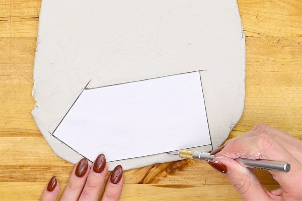 DIY Clay House | Air Dry Clay House Candle Holder