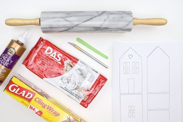 DIY Clay House | Air Dry Clay House Candle Holder