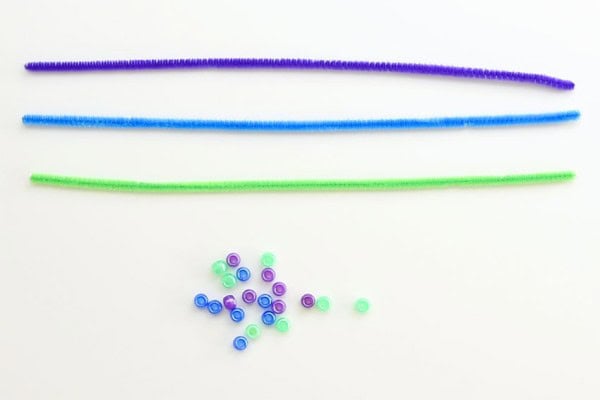 3 Strand Pipe Cleaner Bracelets | Pipe Cleaner Bead Bracelet
