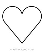 Heart Outline | Free Printable Heart Shapes and Templates