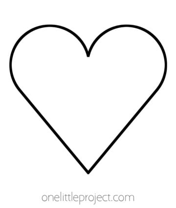 Heart Outline | Free Printable Heart Shapes and Templates