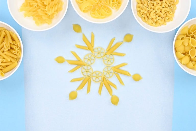 Pasta Snowflakes | DIY Pasta Christmas Ornaments