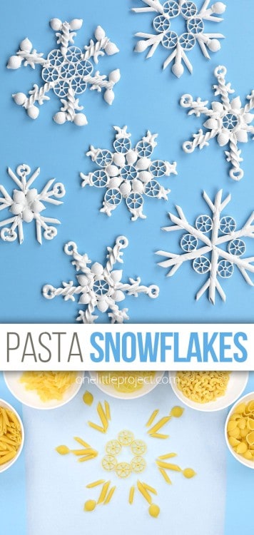 Pasta Snowflakes | DIY Pasta Christmas Ornaments