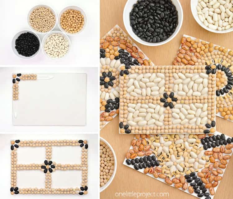 Bean Mosaic Art | Make Beautiful Mosaic Art with Beans!
