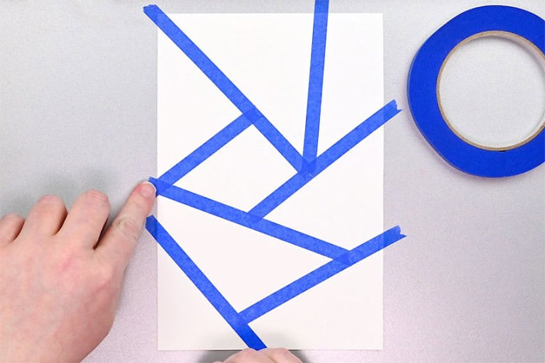 Tape Resist Art | Watercolor Tape Resist Painting