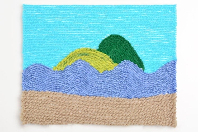 DIY Yarn Art | Easy Yarn Painting