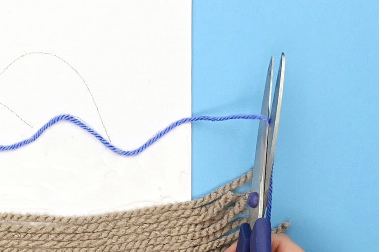 DIY Yarn Art | Easy Yarn Painting