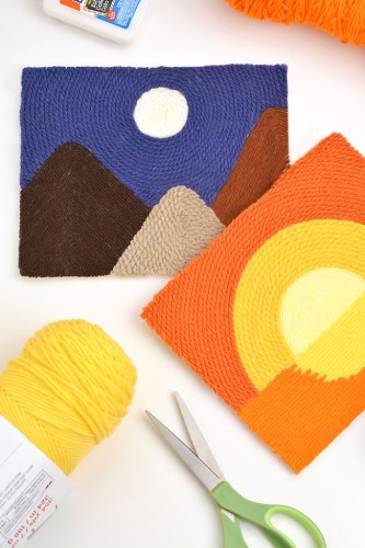 DIY Yarn Art | Easy Yarn Painting