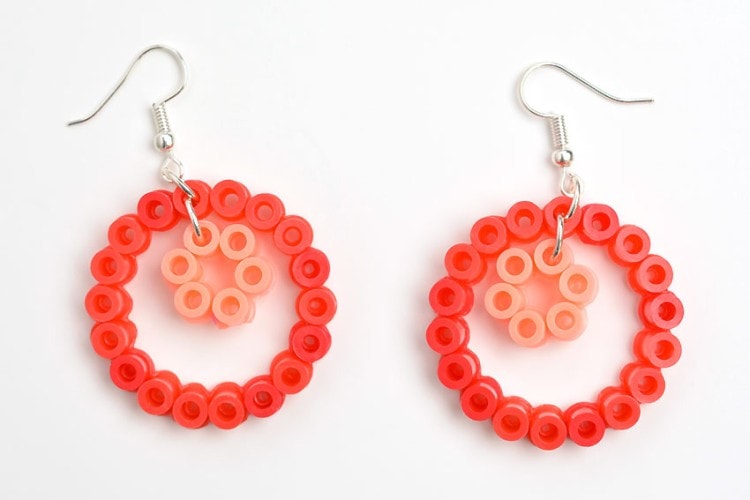 Perler Bead Earrings | DIY Earrings Made from Perler Beads