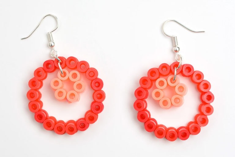 Perler Bead Earrings | DIY Earrings Made from Perler Beads