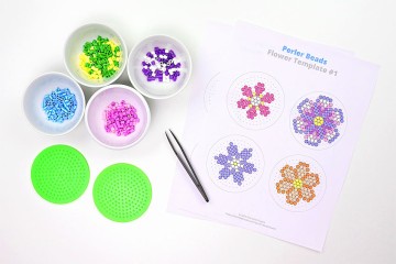 Perler Bead Flower | Easy Flower Perler Bead Patterns