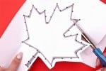 Maple Leaf String Art | Easy String Art Craft for Canada Day