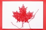 Maple Leaf String Art | Easy String Art Craft for Canada Day