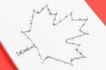 Maple Leaf String Art | Easy String Art Craft for Canada Day