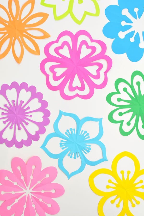 How to Make Paper Flowers | Easy Folded Kirigami Flowers