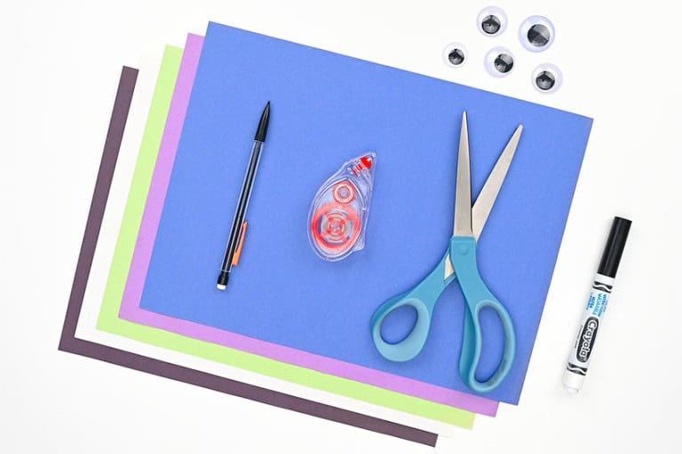 Folded Paper Monsters | Easy Monster Craft for Kids